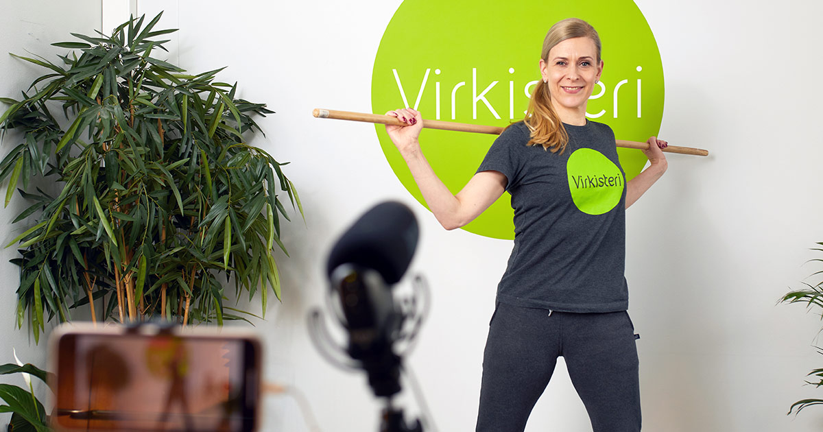 Taukoliikunta virkistää ja palauttaa, läsnä tai etänä - Virkisteri Oy